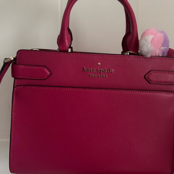 kate spade | Bags | Kate Spade Pink Satchel With Detachable Strap ...